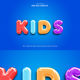 Kids liquid Colorful Editable text effect PSD, Add-ons | GraphicRiver
