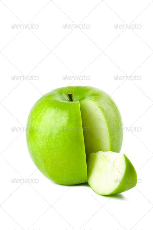 green apple isolated Stock Photo by duskbabe | PhotoDune