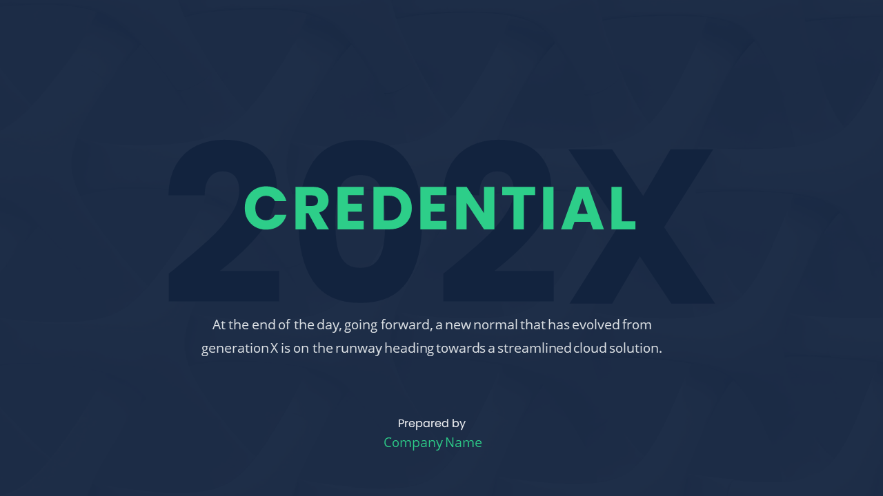Credential - Business Proposal Pitch Deck, Presentation Templates ...