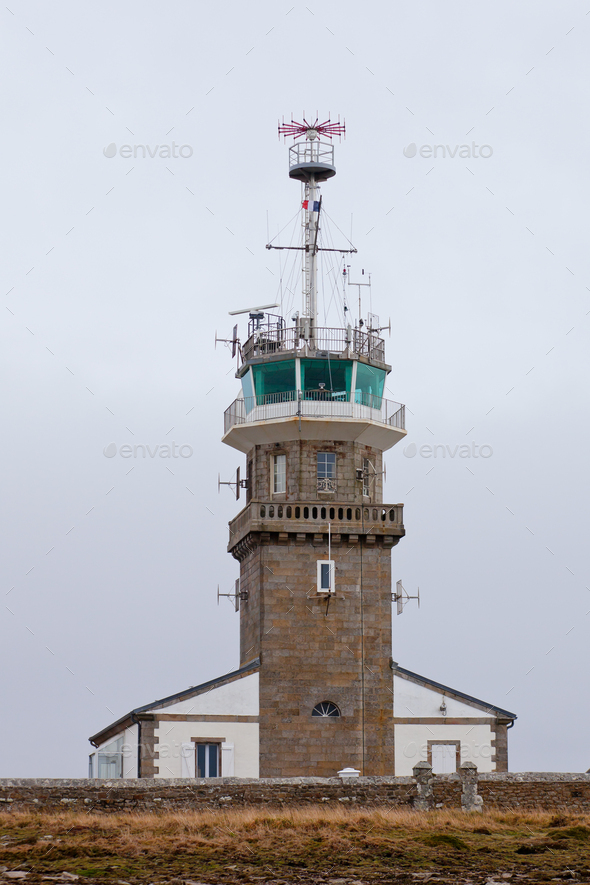 Old stone lighthouse with modern equipment Stock Photo by nzooo | PhotoDune