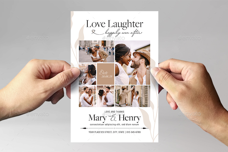 Simple Photo Collage Flyer Template, Print Templates | GraphicRiver