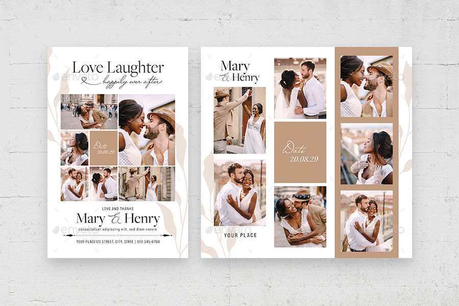 Simple Photo Collage Flyer Template, Print Templates | GraphicRiver