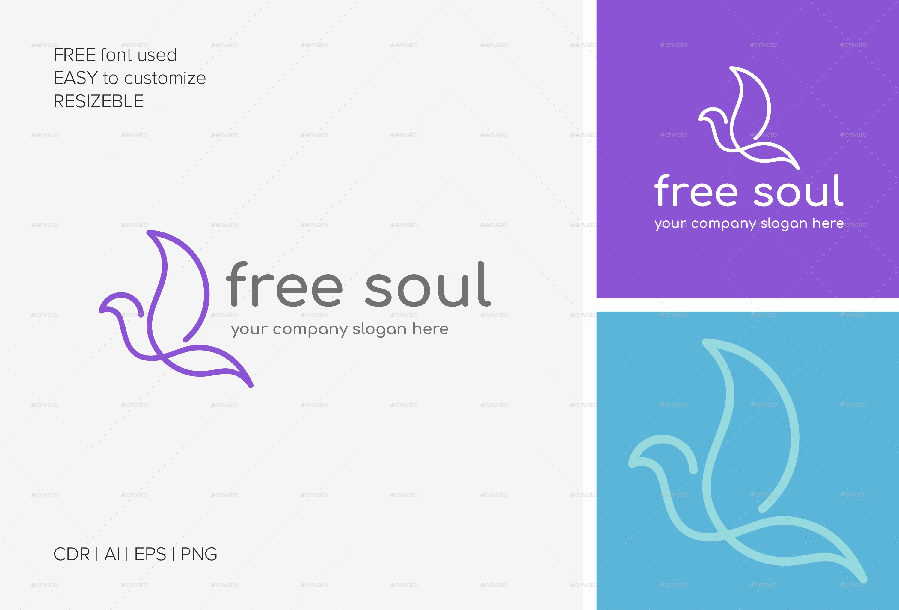Free Soul Logo Template, Logo Templates | GraphicRiver