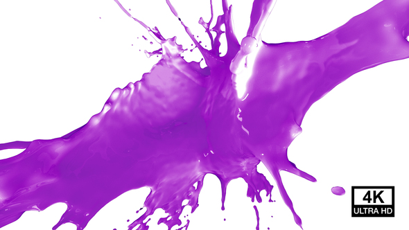 Purple Paint Drops Splash V5, Motion Graphics | VideoHive