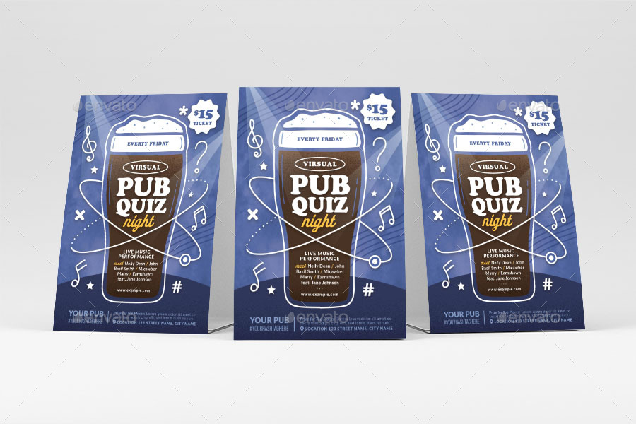 Pub Quiz Night Flyer Template by BrandPacks | GraphicRiver