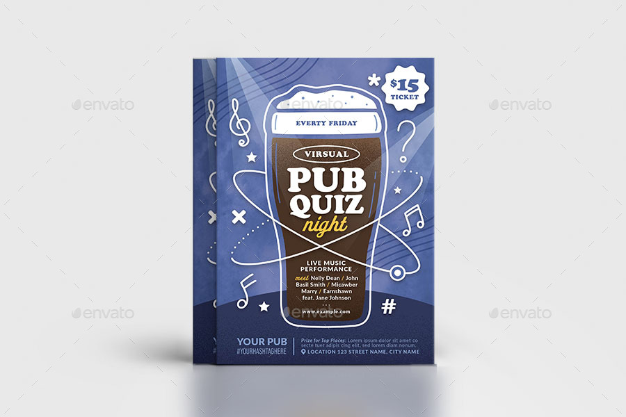 Pub Quiz Night Flyer Template by BrandPacks | GraphicRiver