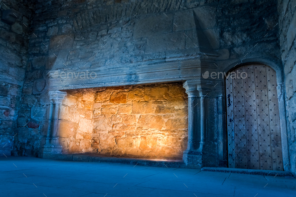 Cold and warm light in a medieval castle Stock Photo by Shaiith | PhotoDune