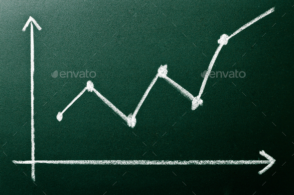 Point chart showing positive growth Stock Photo by Shaiith | PhotoDune