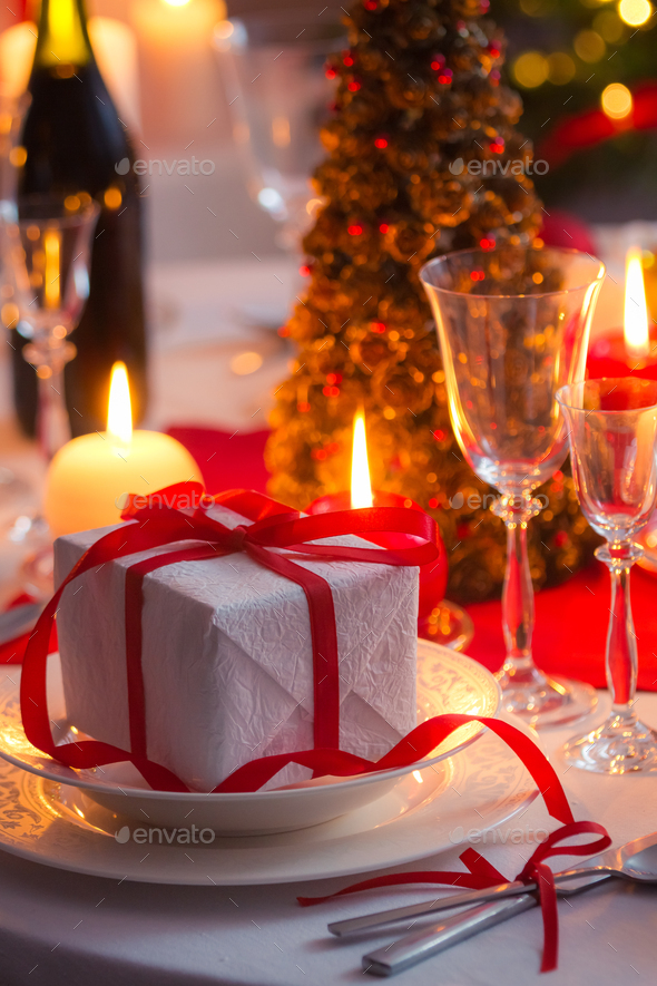 Christmas Eve table waiting for guests Stock Photo by Shaiith | PhotoDune