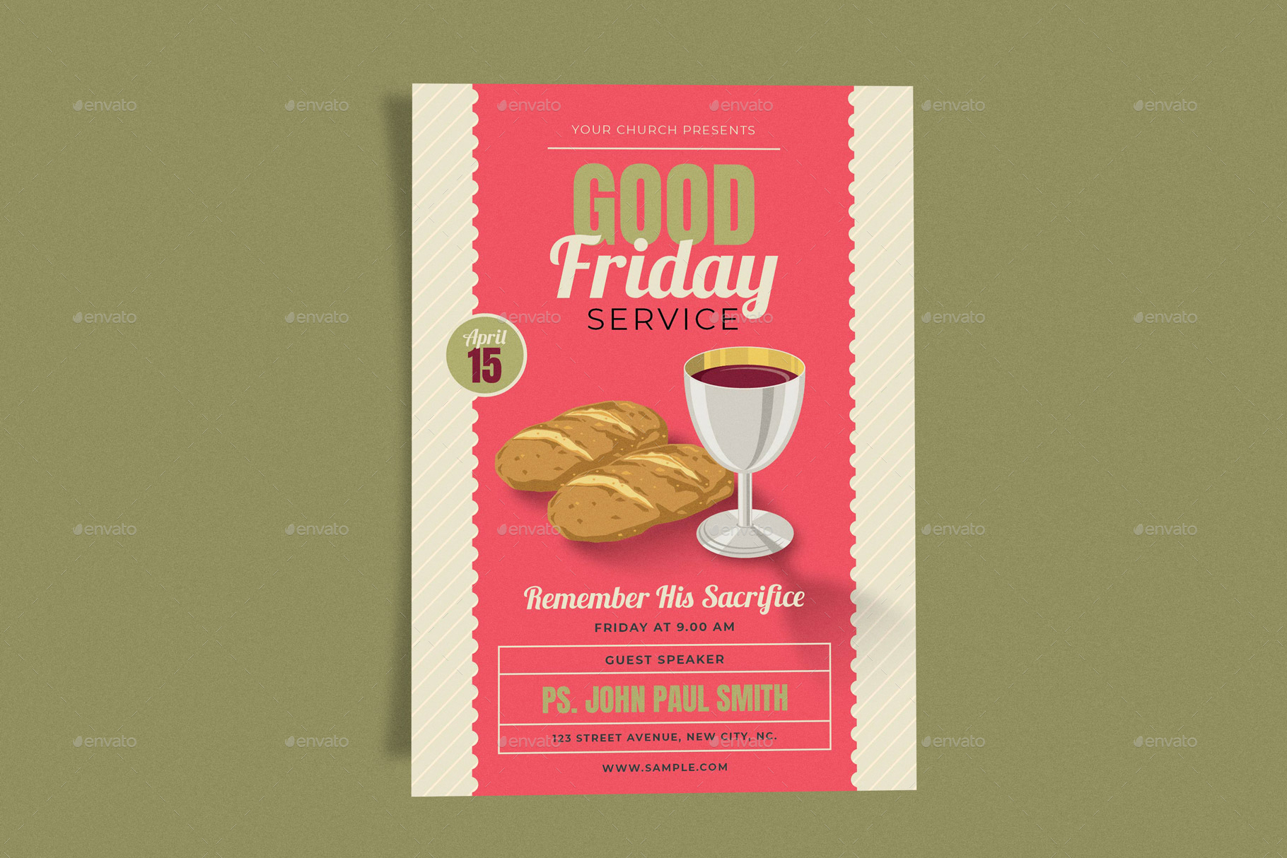 Good Friday Service Template Set, Print Templates | GraphicRiver