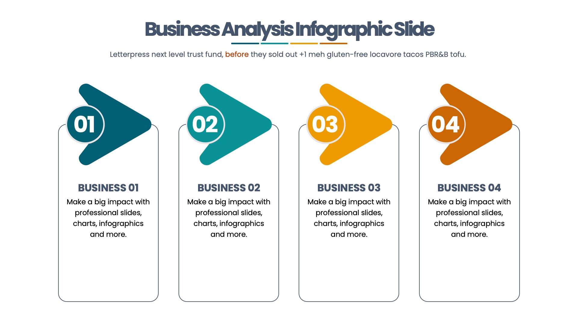 Business Analysis - Keynote Infographics Slides, Presentation Templates