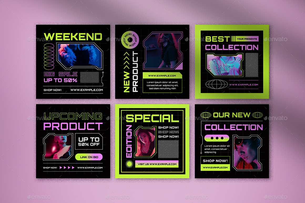 Fashion Instagram Pack, Web Elements | GraphicRiver