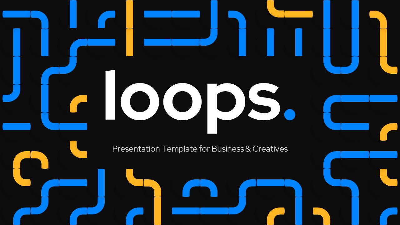 Loops Creative Multipurpose Keynote Template, Presentation Templates