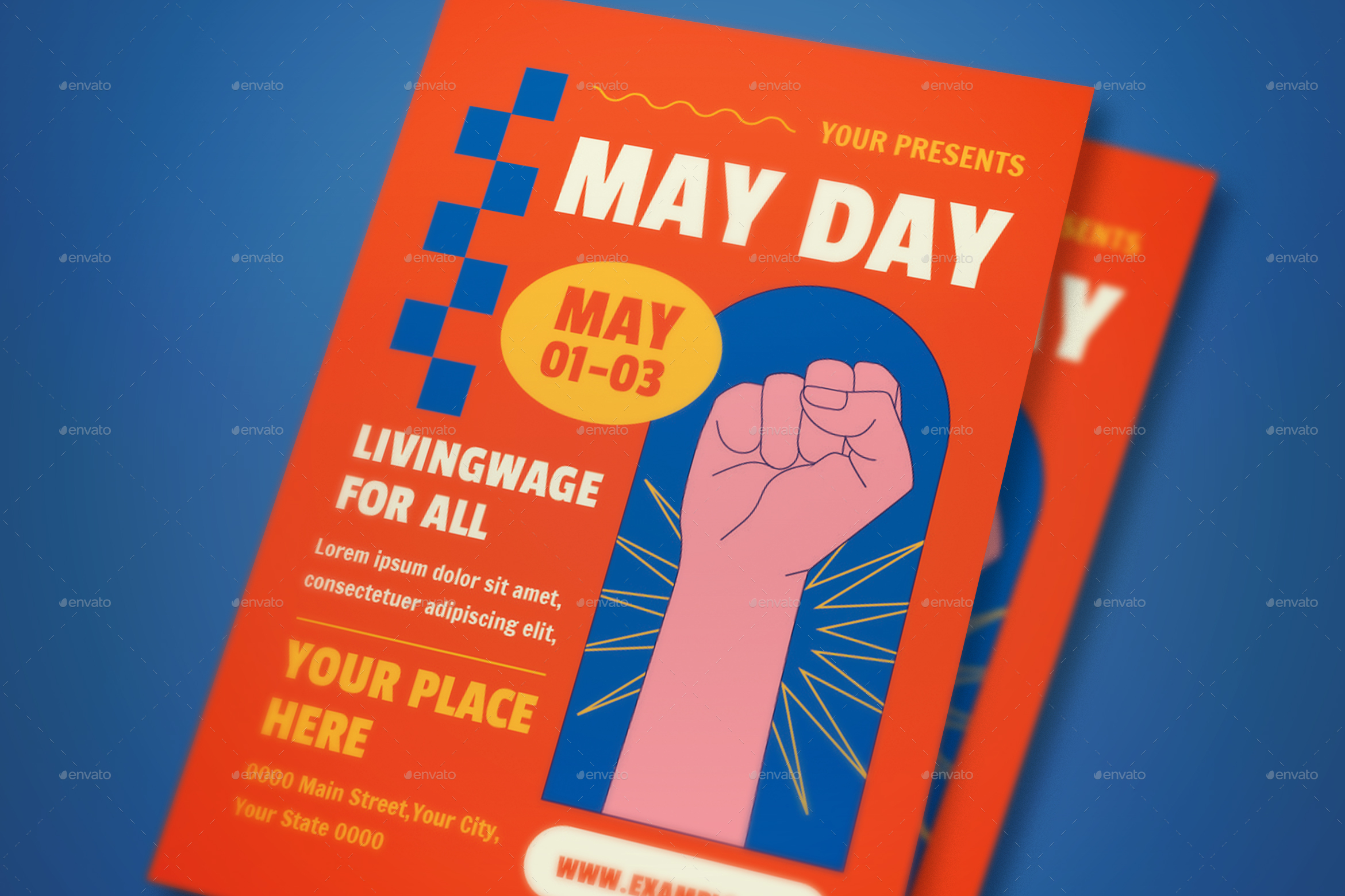 May Day Flyer Set, Print Templates | GraphicRiver