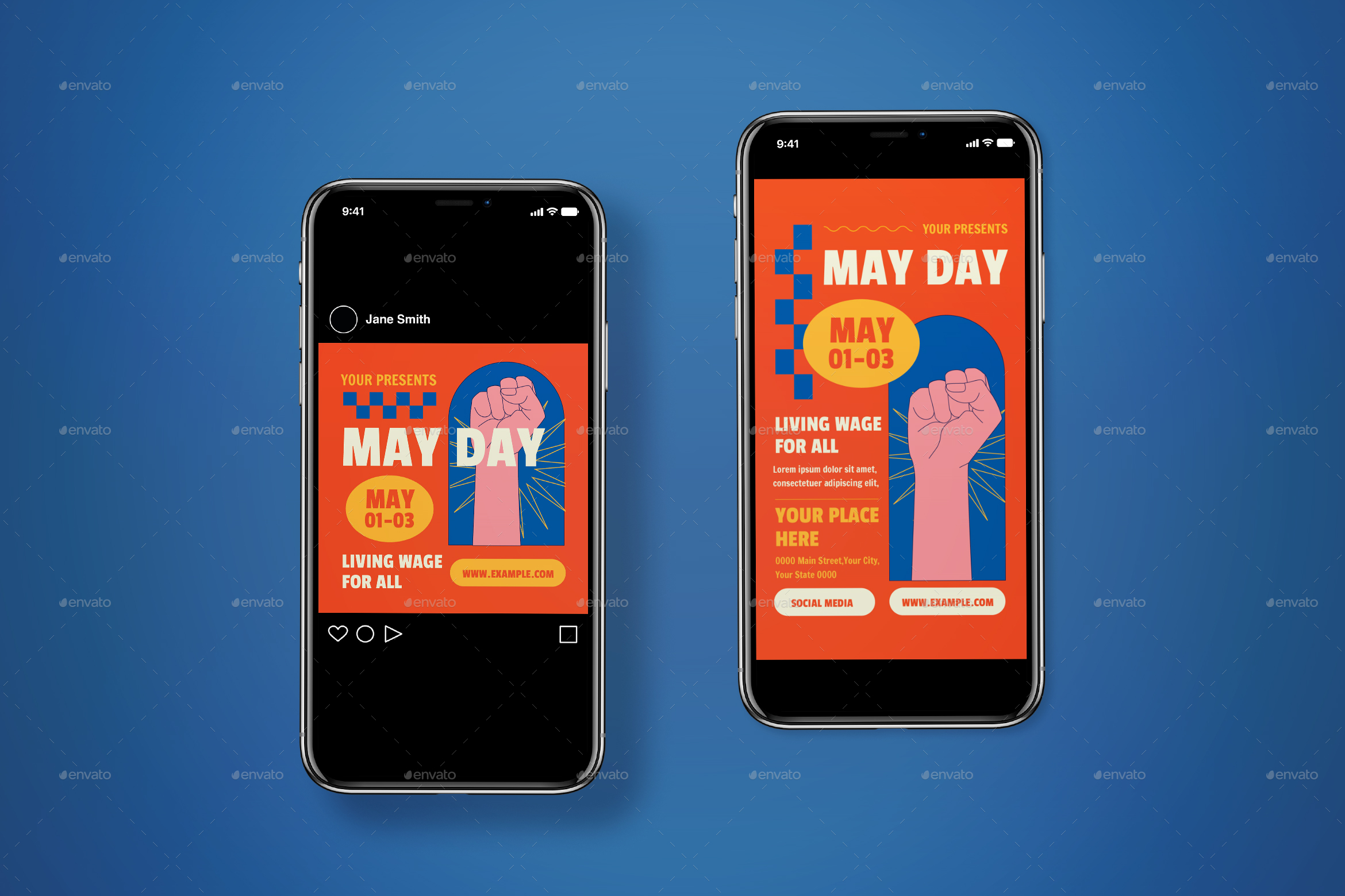 May Day Flyer Set, Print Templates | GraphicRiver