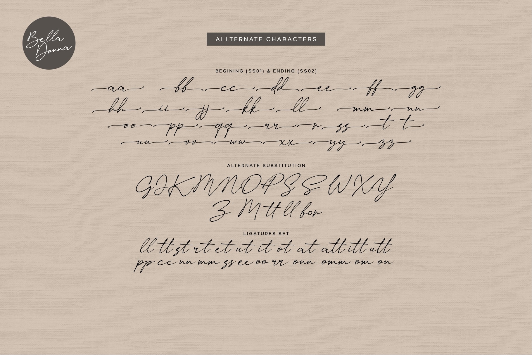 Bella Donna / Elegant Signature, Fonts | GraphicRiver