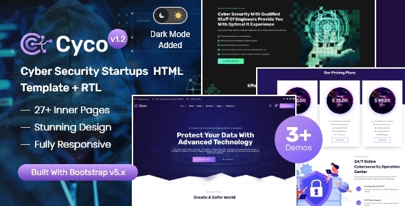 Cyco - Cyber & Online Security Providers HTML Template by HiBootstrap