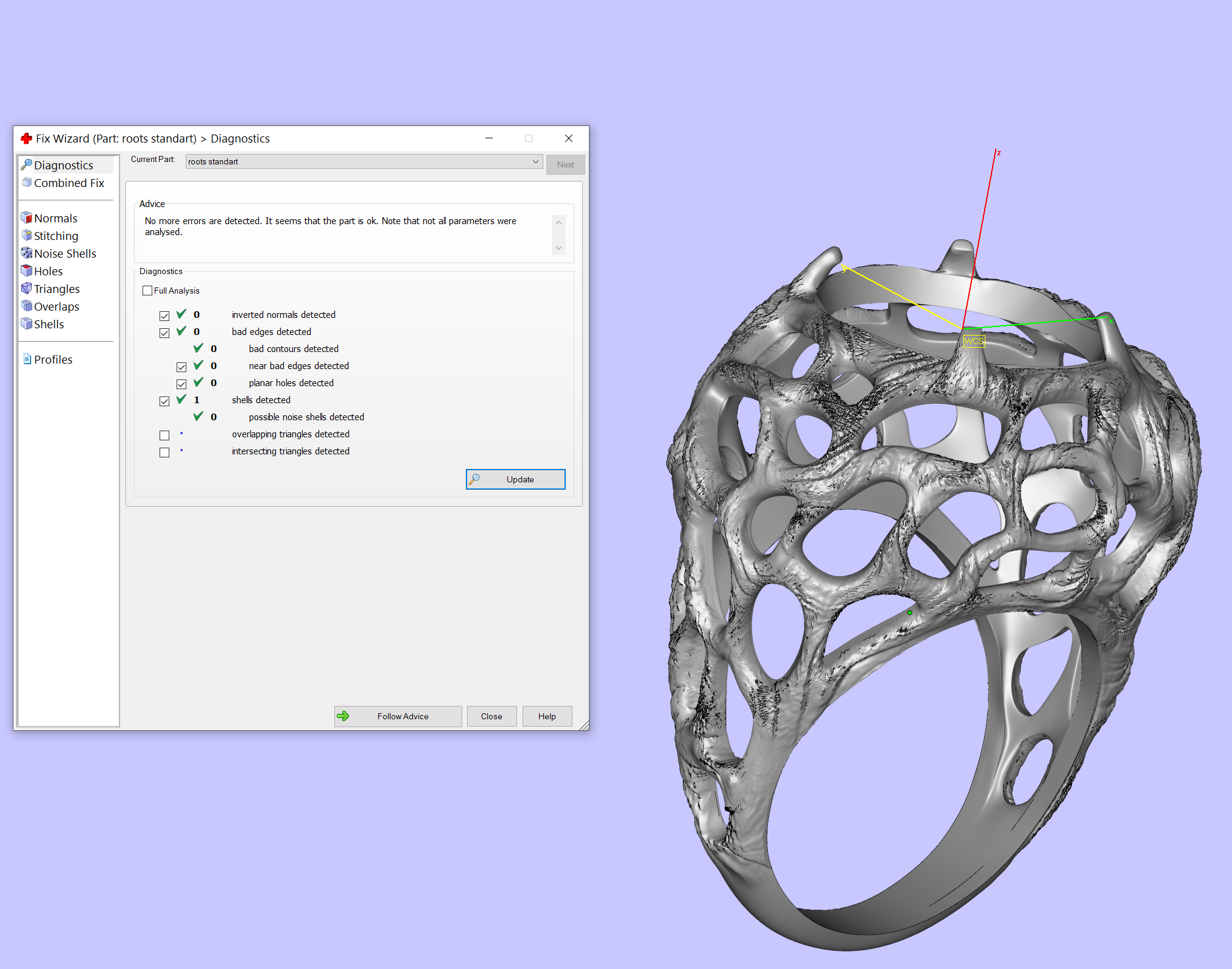 2 rings roots 3D print model by papcarlo | 3DOcean