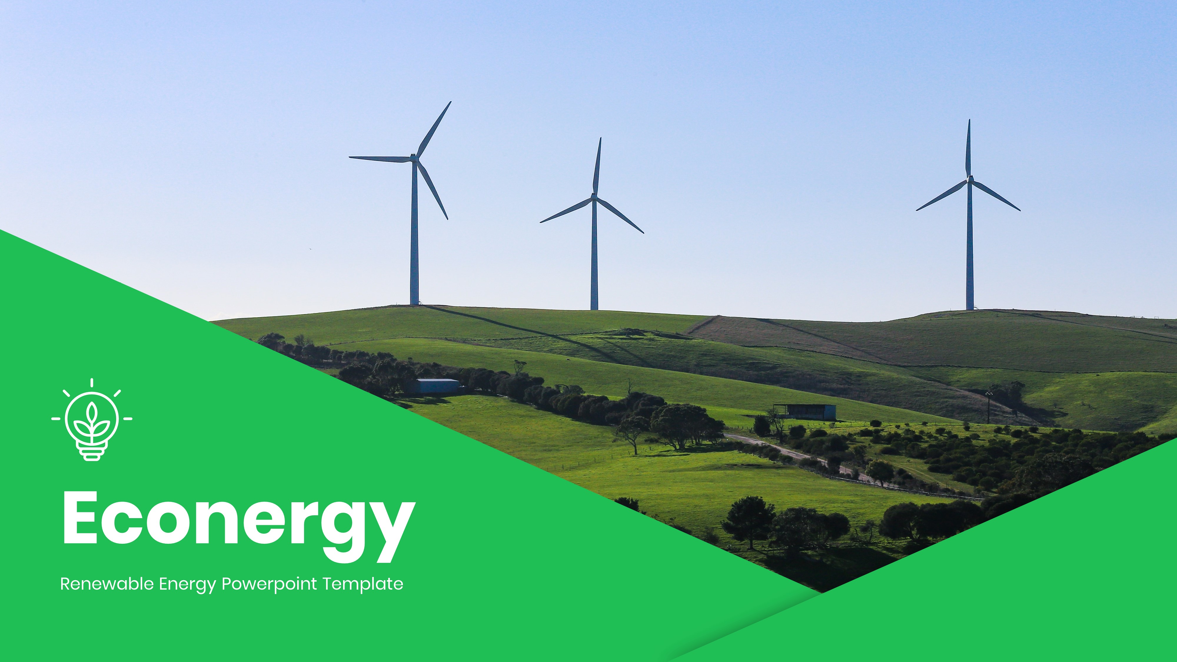 Econergy - Renewable Energy PowerPoint Template, Presentation Templates