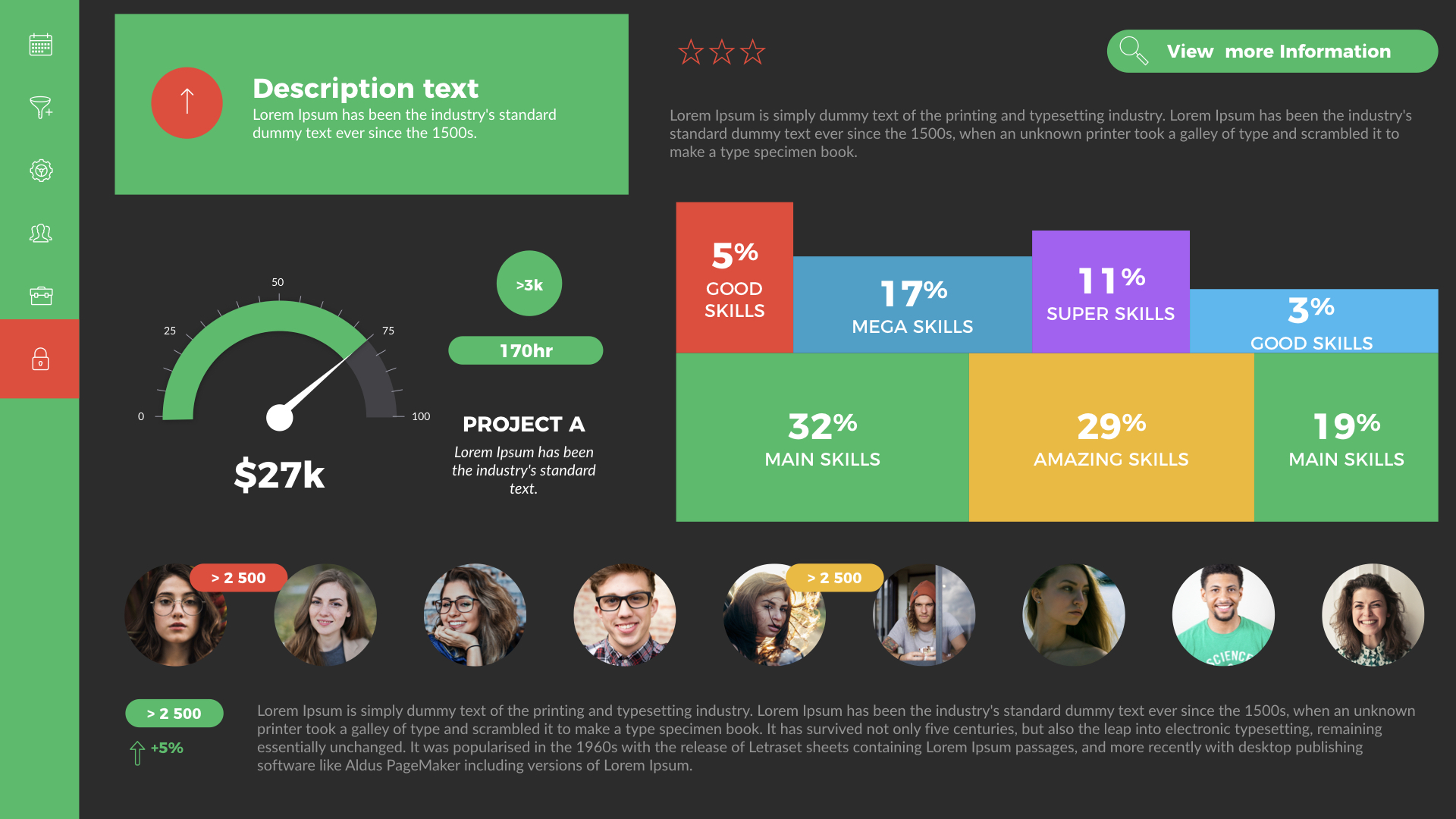 Data Dashboards Keynote Presentation Template, Presentation Templates