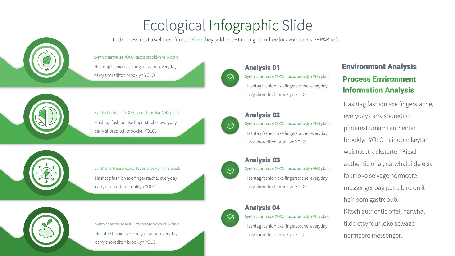 Ecological - PowerPoint Infographics Slides, Presentation Templates