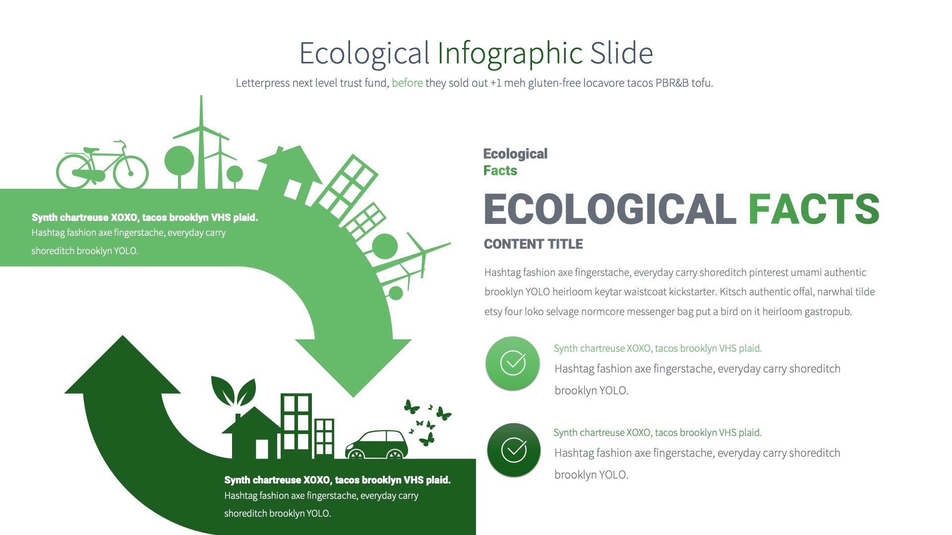 Ecological - PowerPoint Infographics Slides, Presentation Templates