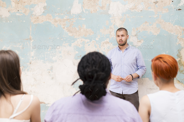 Man speaking Stock Photo by BGStock72 | PhotoDune