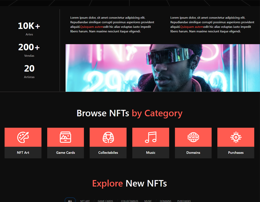 NFT Softix – NFT Marketplace with React js by SemoThemes | CodeCanyon