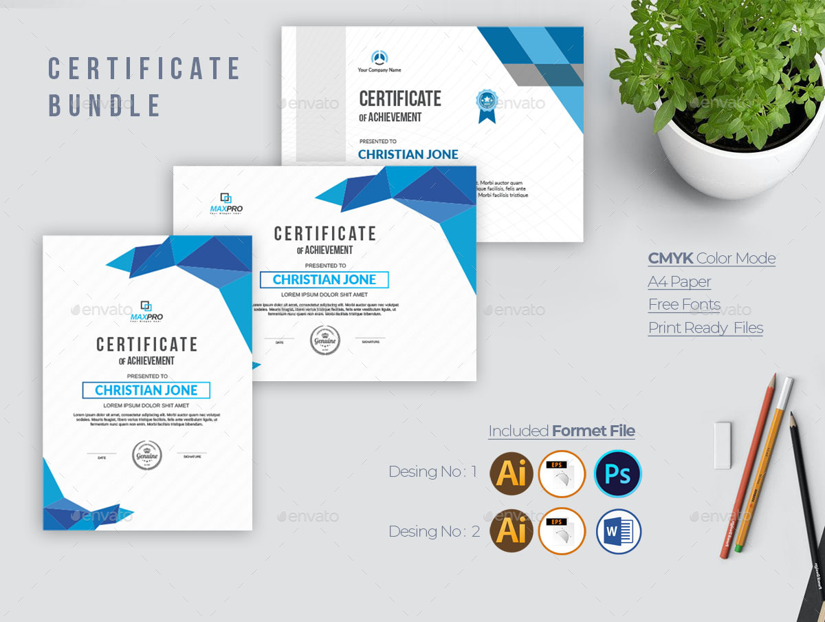 Certificate Bundle, Print Templates | GraphicRiver