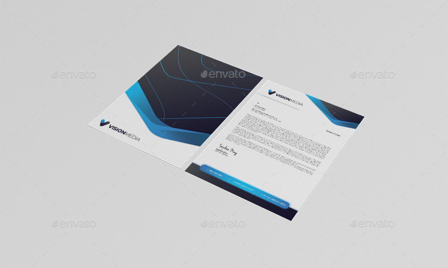 Vision Letterhead, Print Templates | GraphicRiver