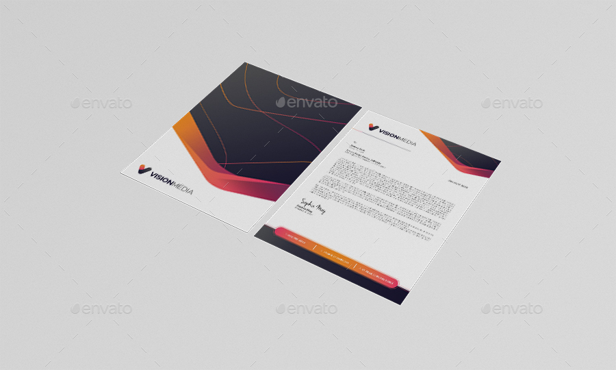 Vision Letterhead, Print Templates | GraphicRiver