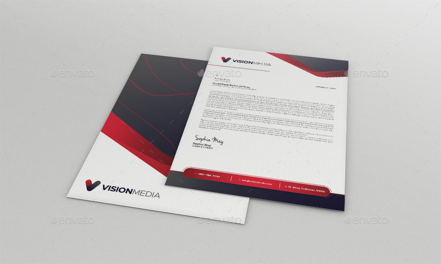 Vision Letterhead, Print Templates | GraphicRiver