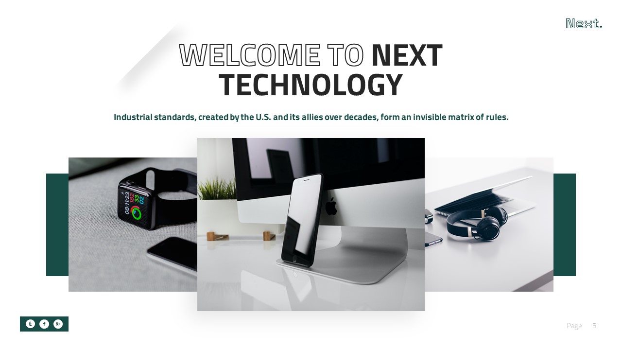 Next Technology Presentation Template, Presentation Templates ...
