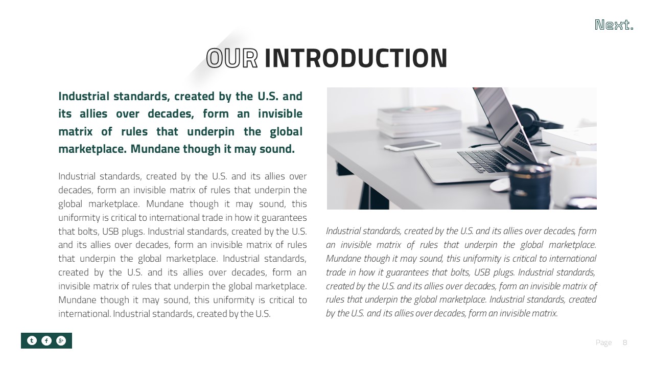 Next Technology Presentation Template, Presentation Templates ...