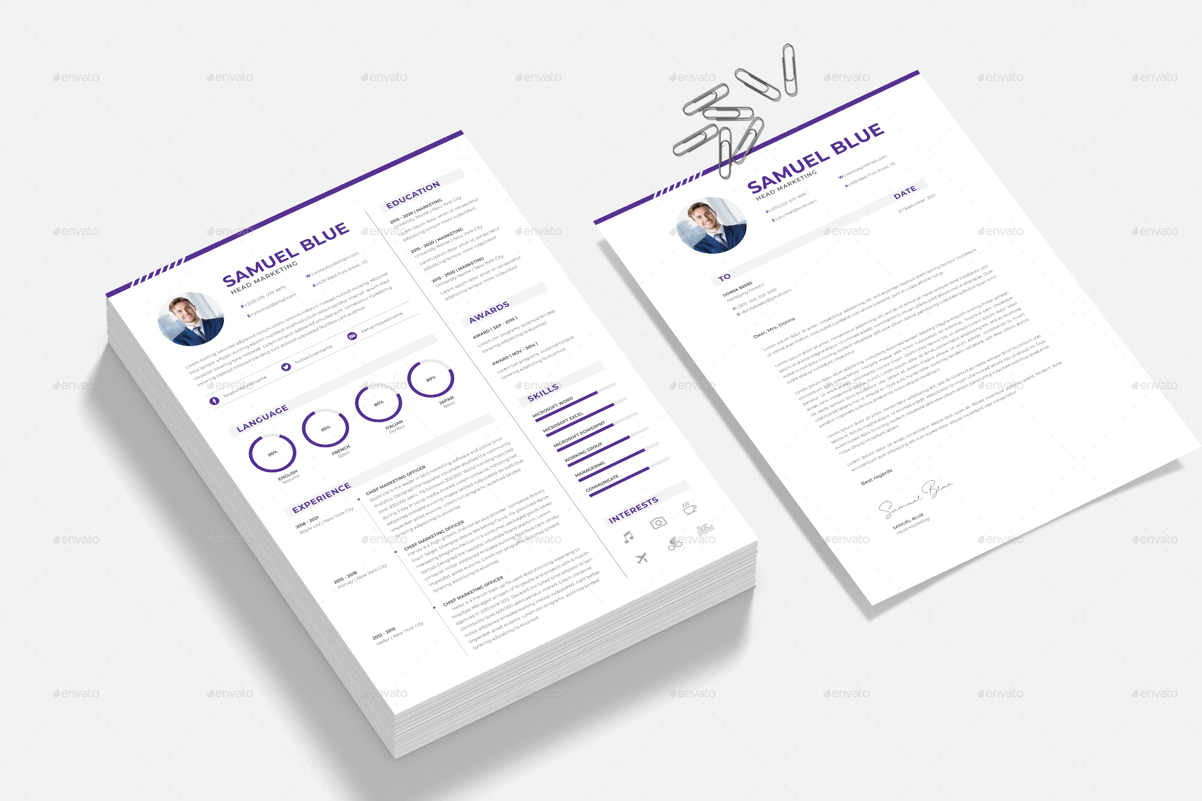 CV Resume Business, Print Templates | GraphicRiver