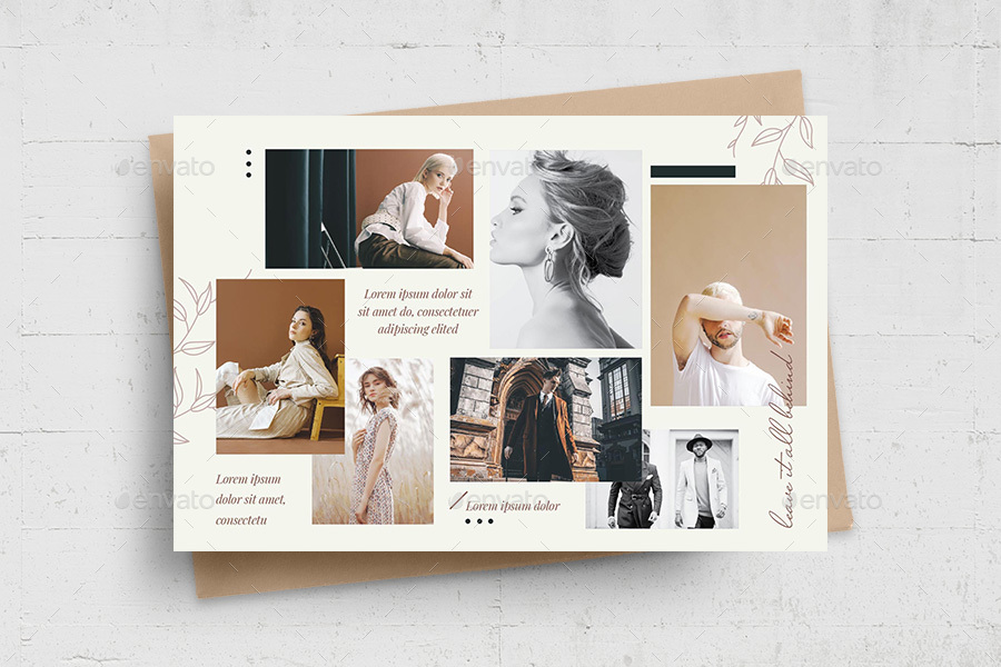 Elegant Photo Collage Card, Print Templates | GraphicRiver