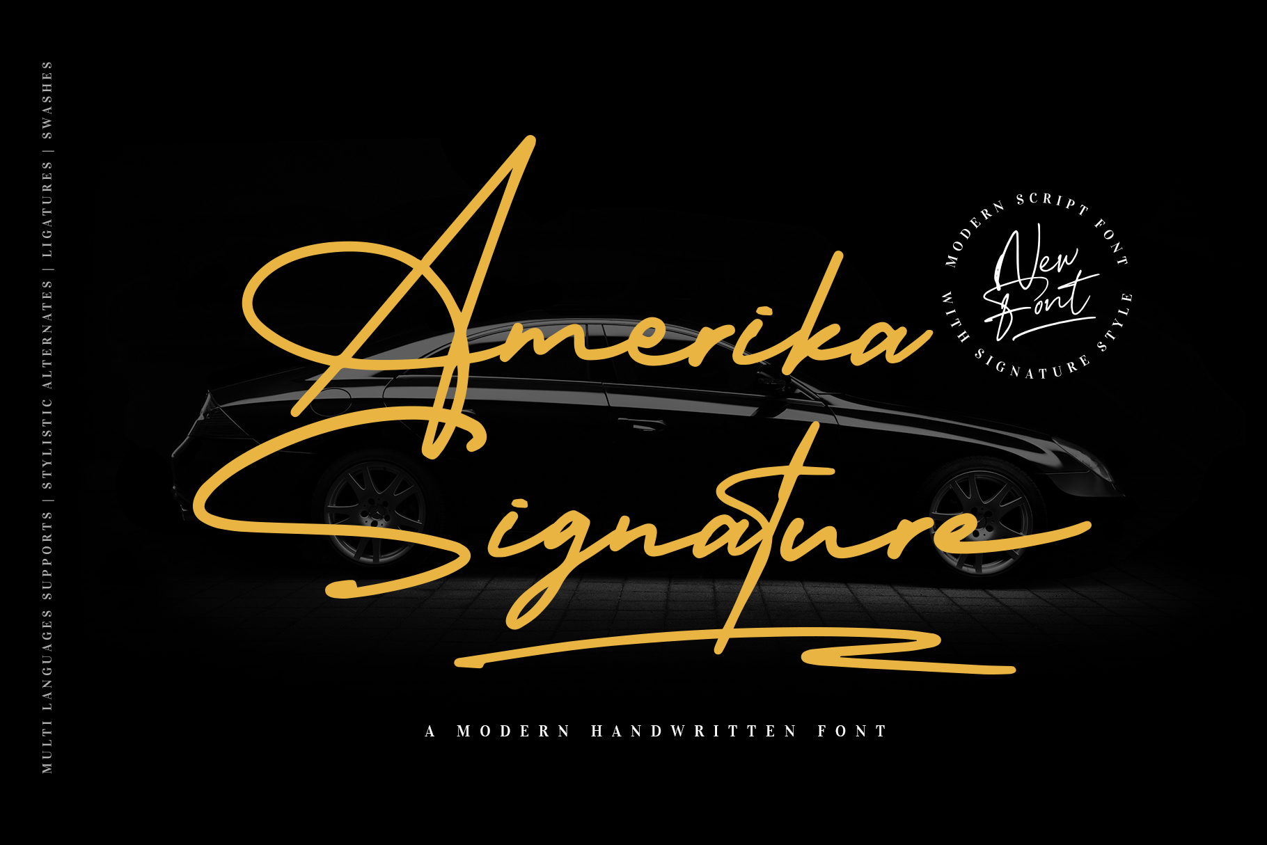 Amerika Signature, Fonts | GraphicRiver