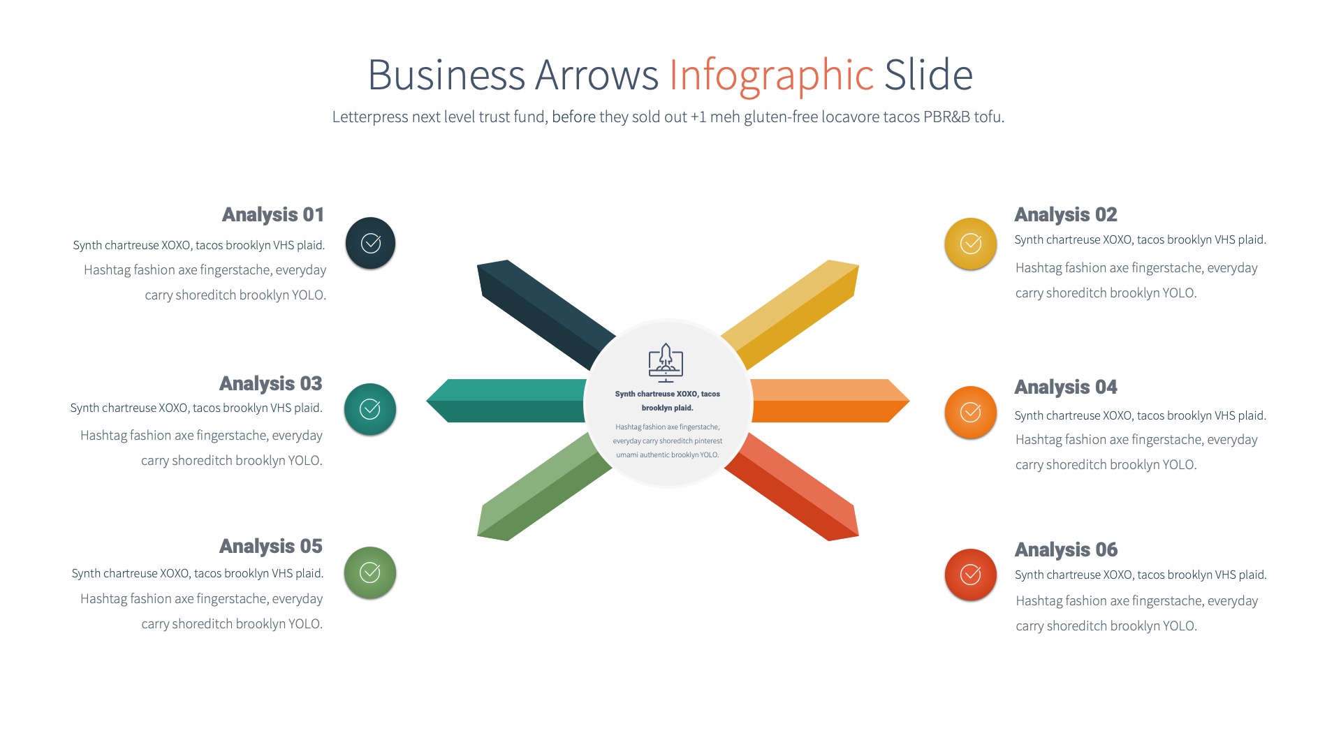 Business Arrows - PowerPoint Infographics Slides, Presentation Templates