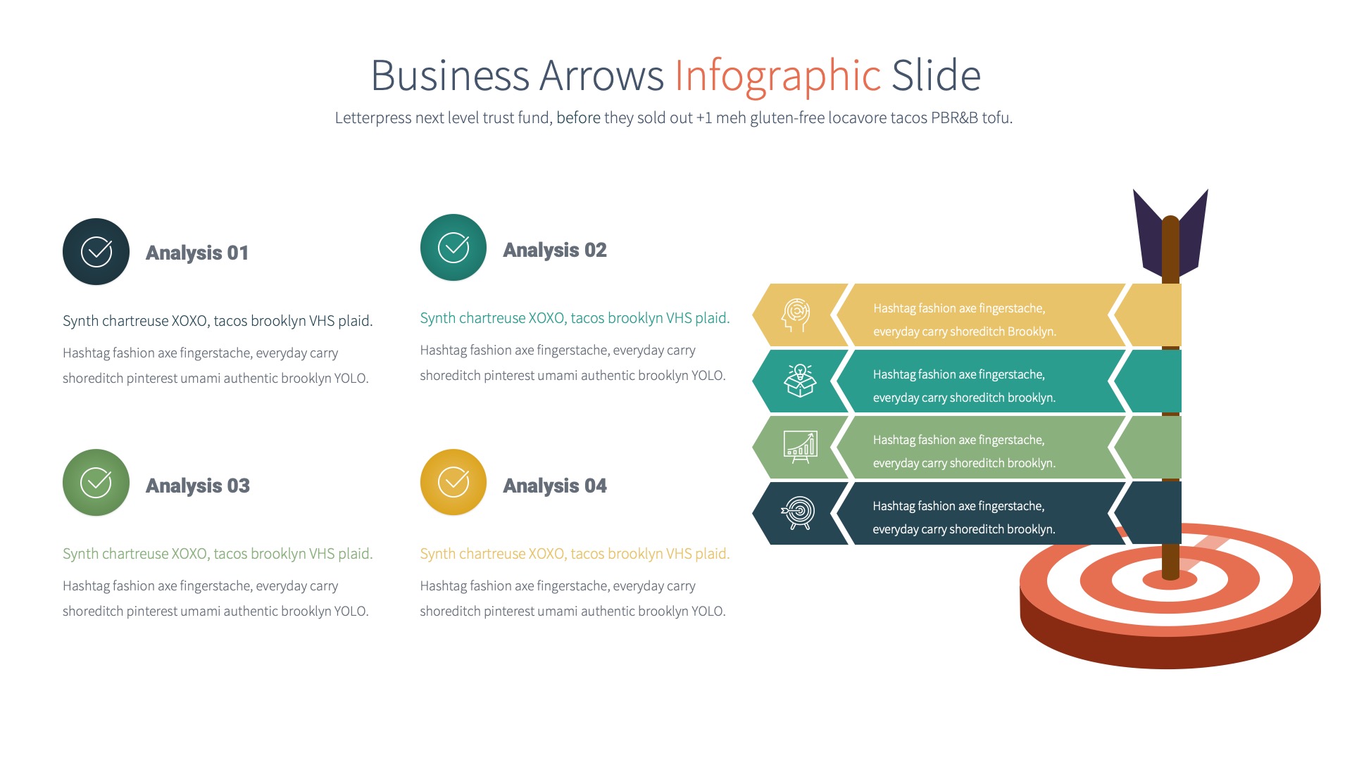 Business Arrows - PowerPoint Infographics Slides, Presentation Templates