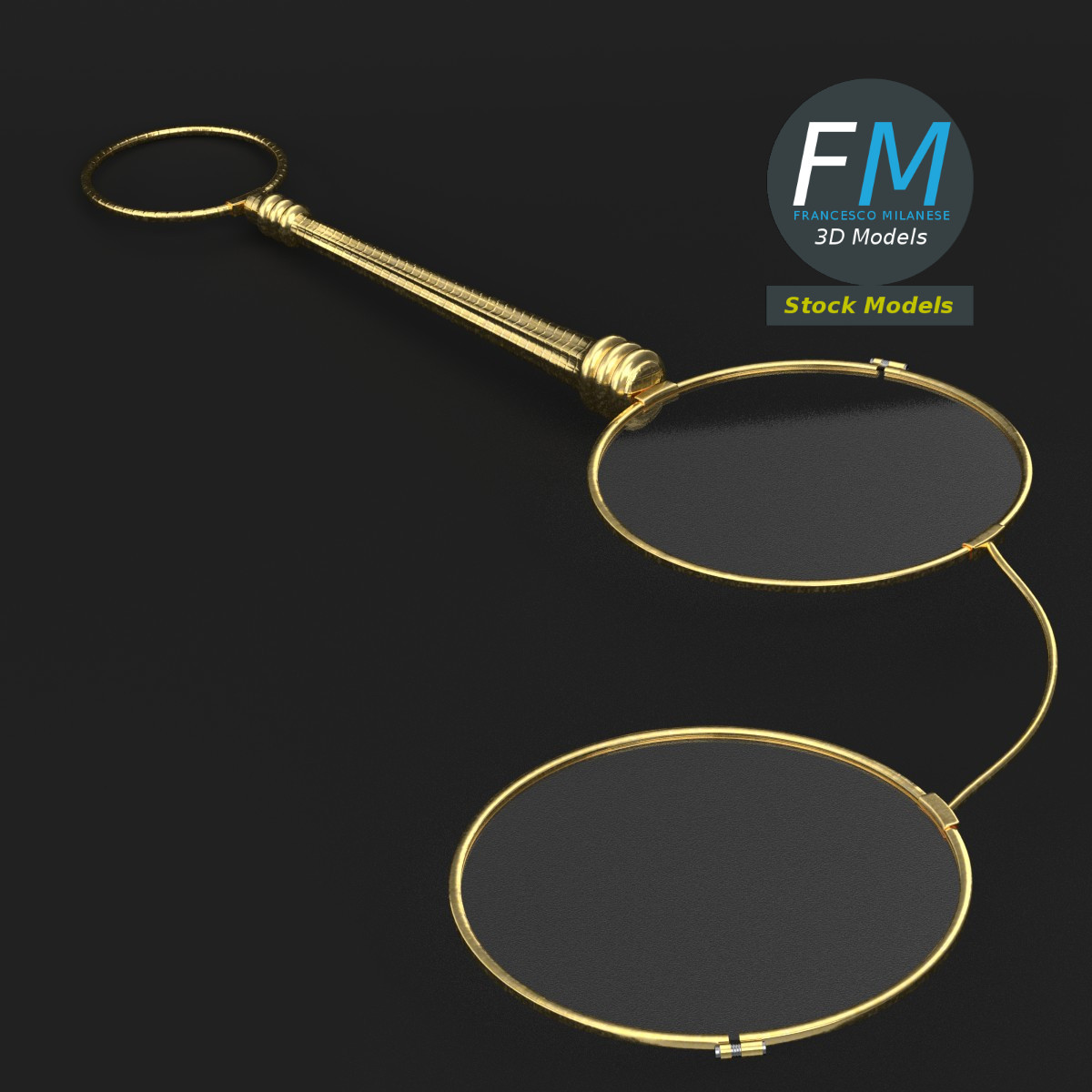 Lorgnette eyeglasses by FrancescoMilanese85 | 3DOcean