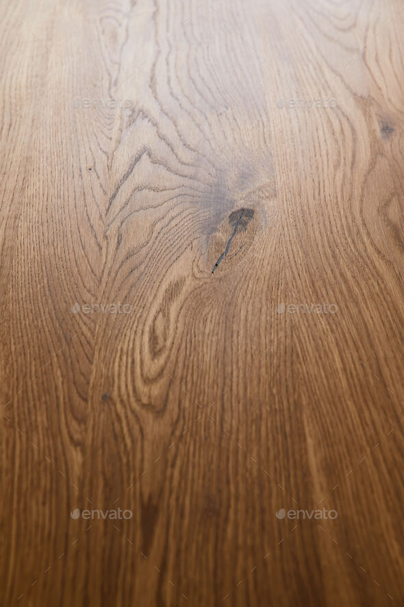 Elegant craft made wooden oak table. Background texture. Stock Photo by ...