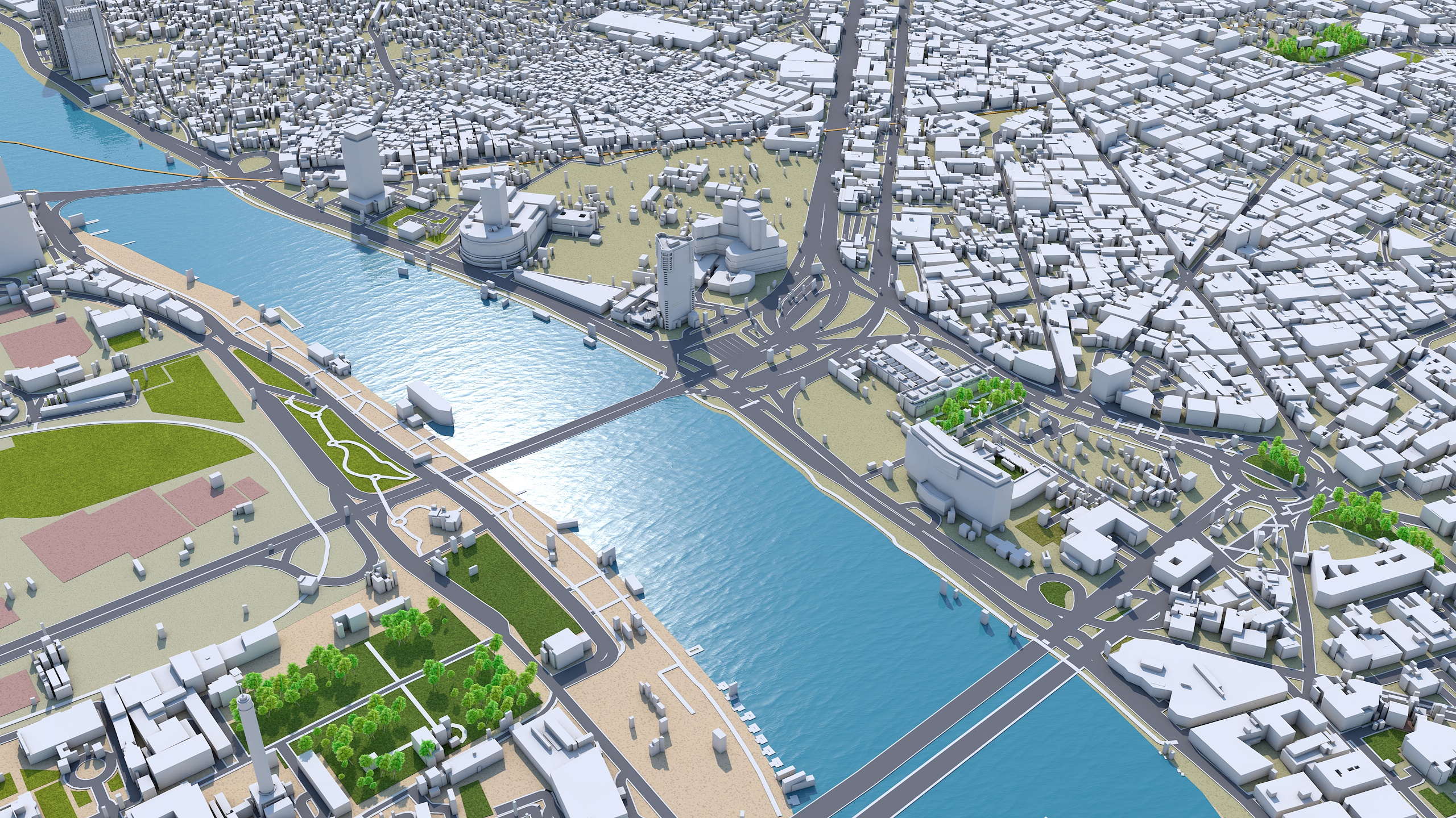Cairo city Egypt 3d model 130km by TurboCG | 3DOcean