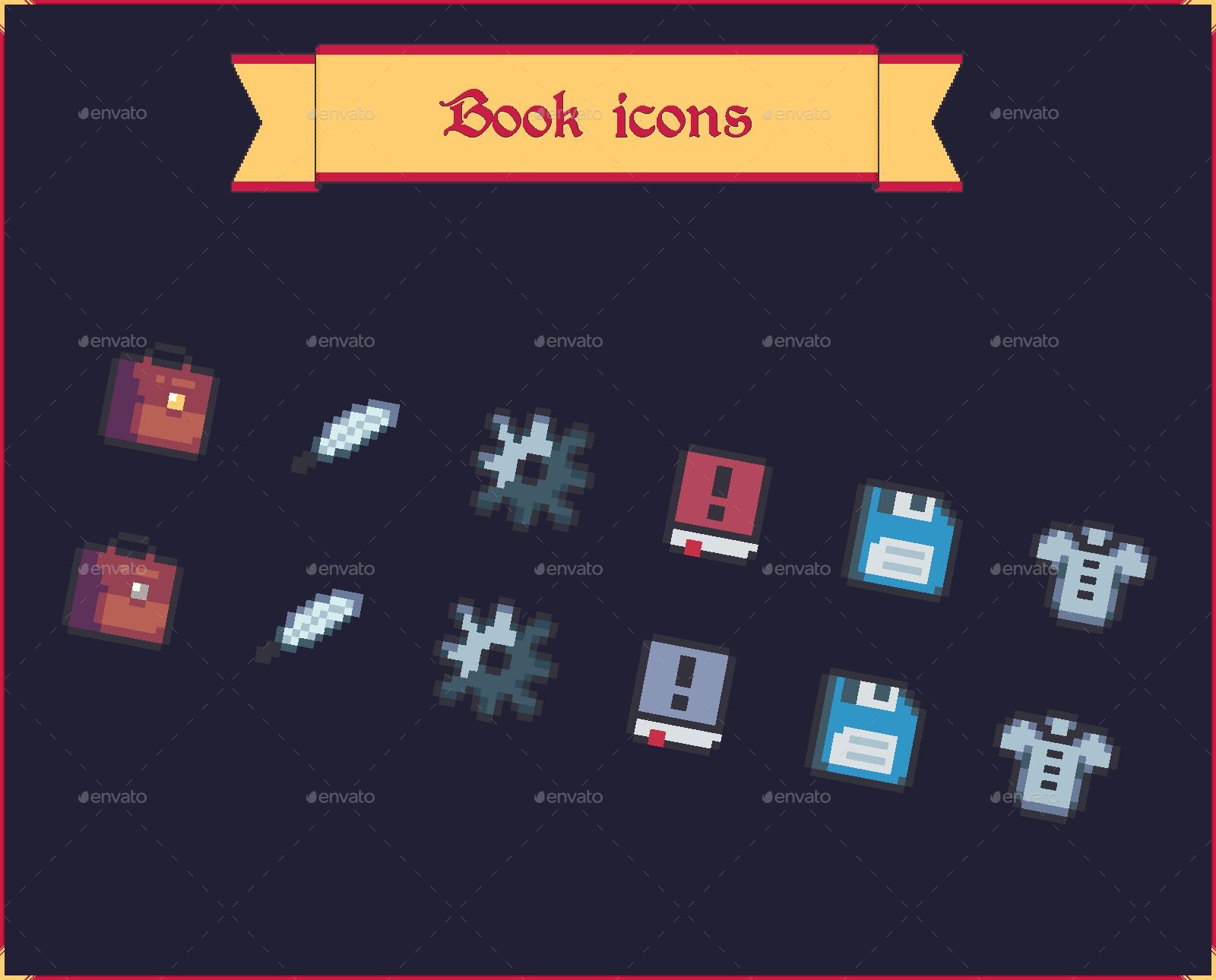 Pocket Inventory Pack #1 : Adventure Book, Game Assets | GraphicRiver