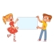 Kids Holding Poster, Vectors | GraphicRiver