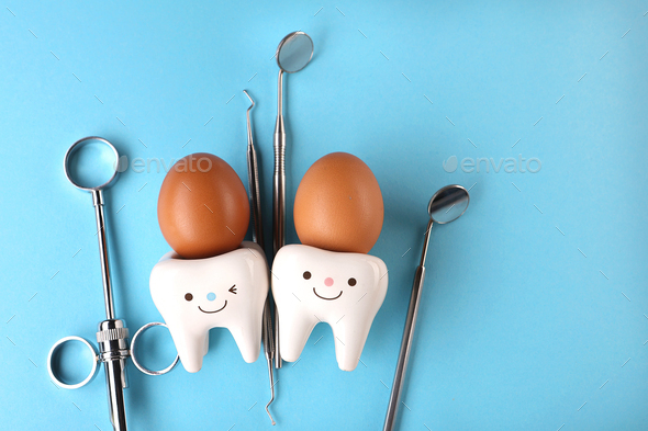 Dental concept. Dentist.Dentistry. Happy Easter. Stock Photo by ...