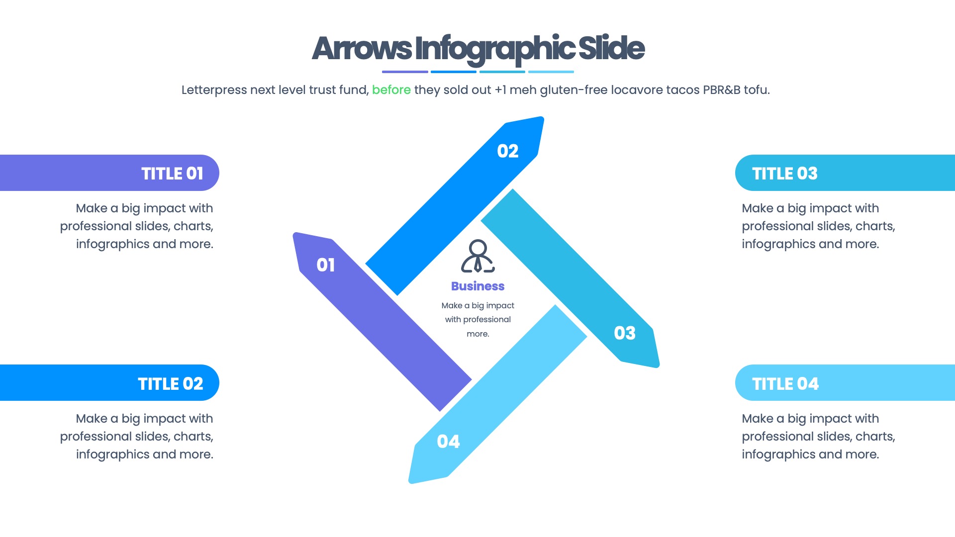 Arrows - PowerPoint Infographics Slides, Presentation Templates ...