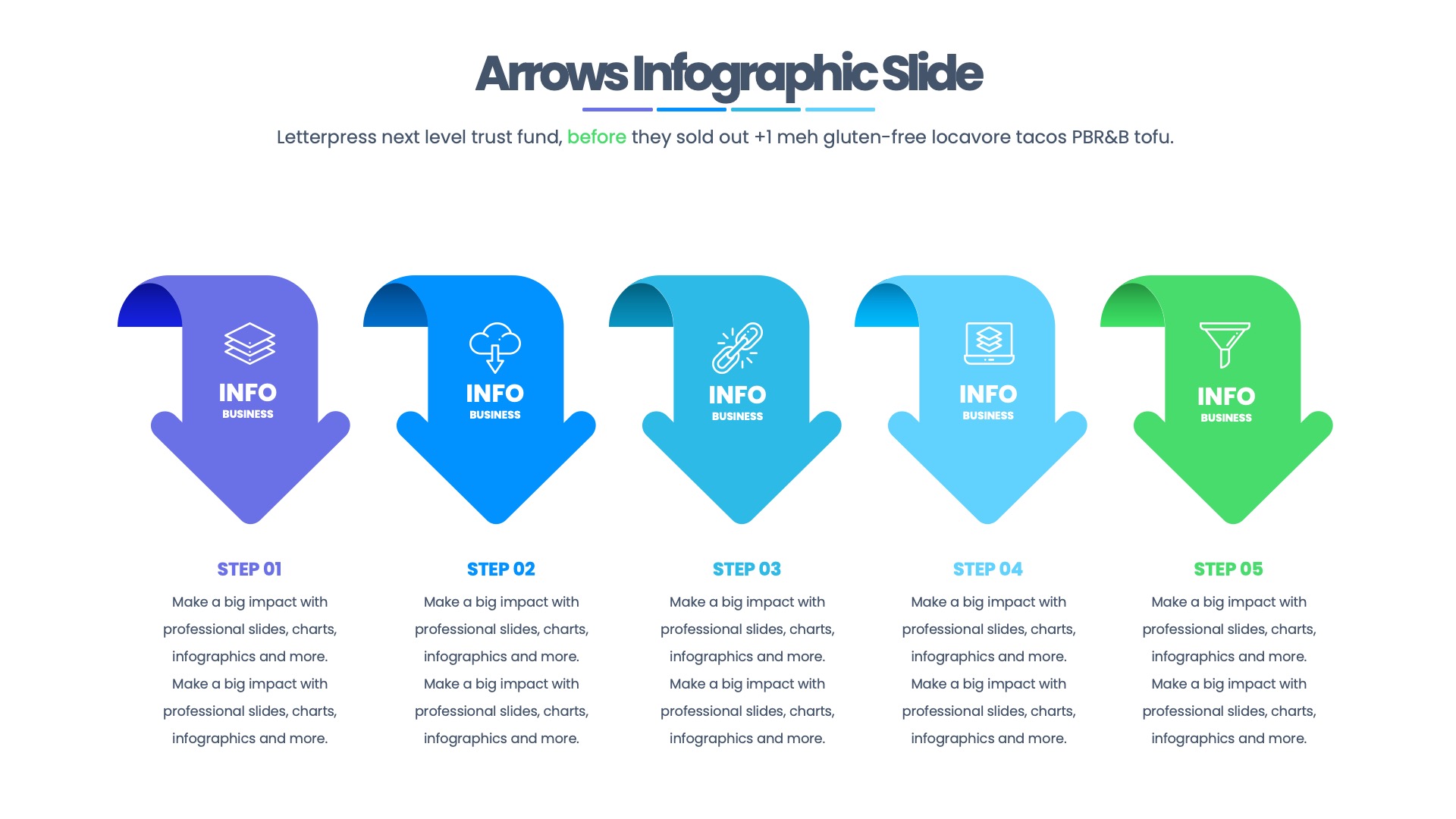Arrows - PowerPoint Infographics Slides, Presentation Templates ...