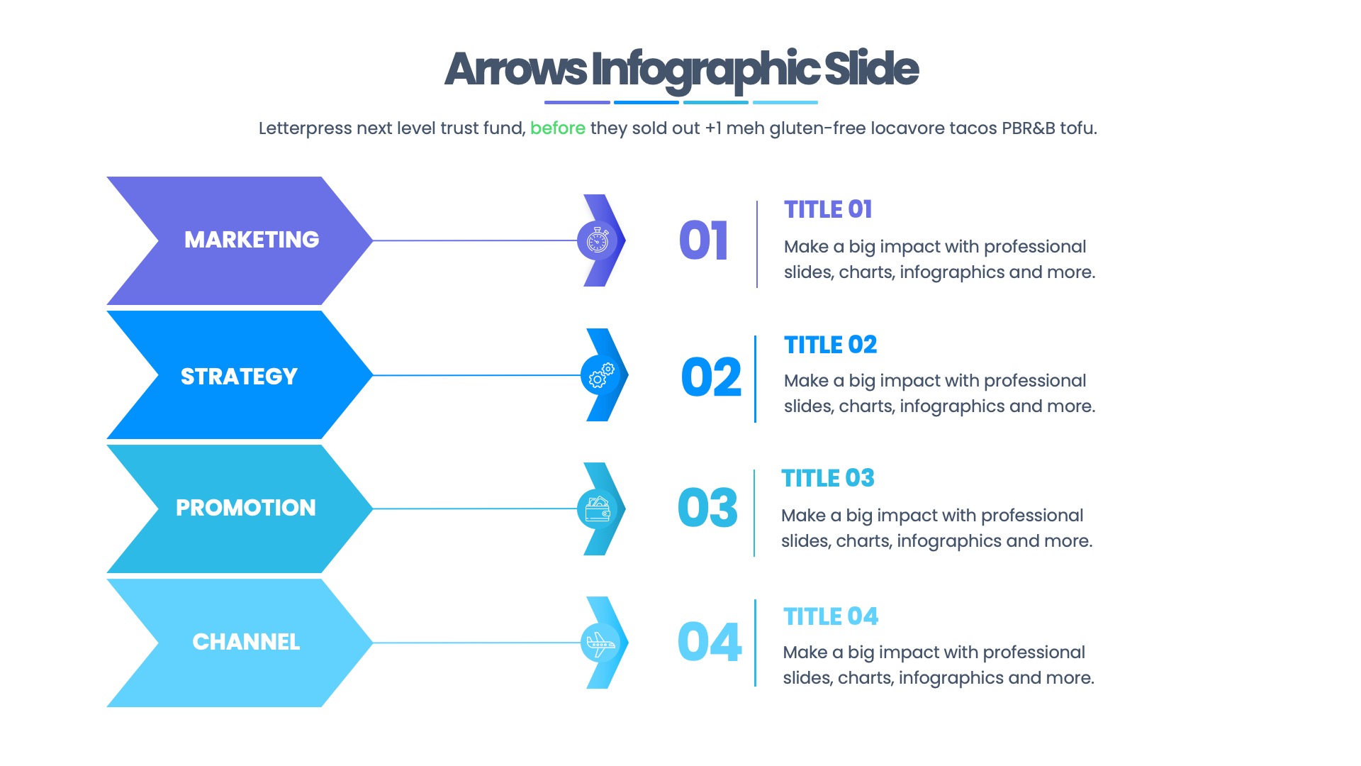 Arrows - PowerPoint Infographics Slides, Presentation Templates ...