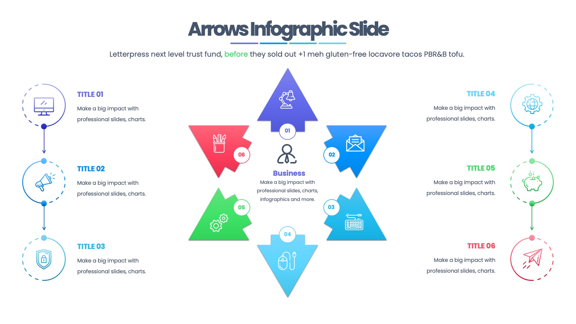 Arrows - PowerPoint Infographics Slides, Presentation Templates ...