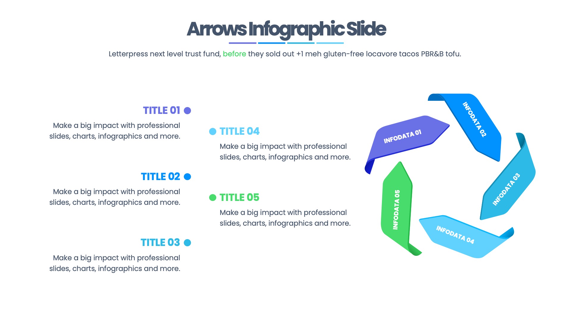 Arrows - PowerPoint Infographics Slides, Presentation Templates ...